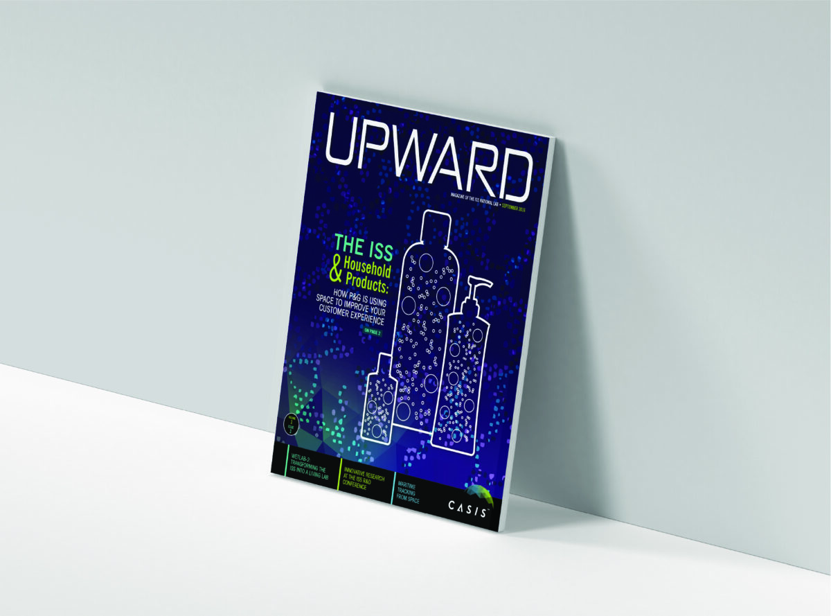 ISS National Lab UPWARD Magazine Cover Design | MTN, Inc.